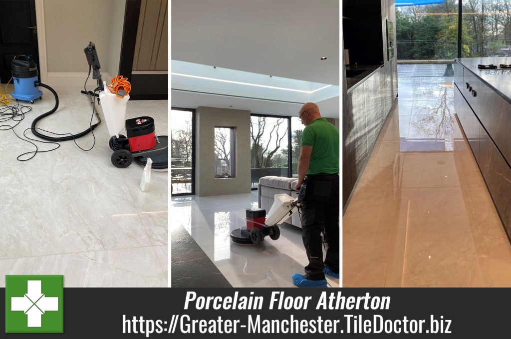 Achieving a Deep Shine on Porcelain Flooring with a 3000-Grit Polishing ...
