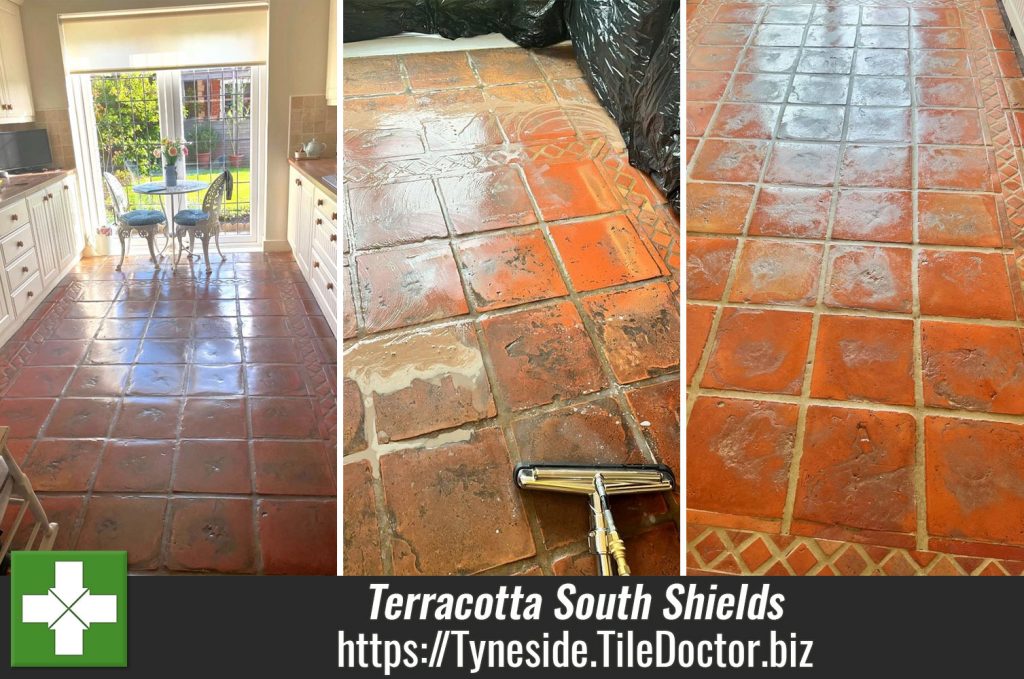 Getting Rid of Varnish from a Terracotta tiled Floor in South Shields ...
